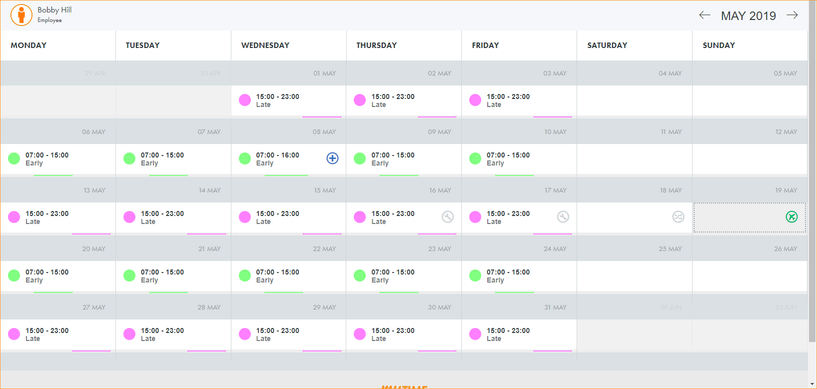 Using the Calendar tab